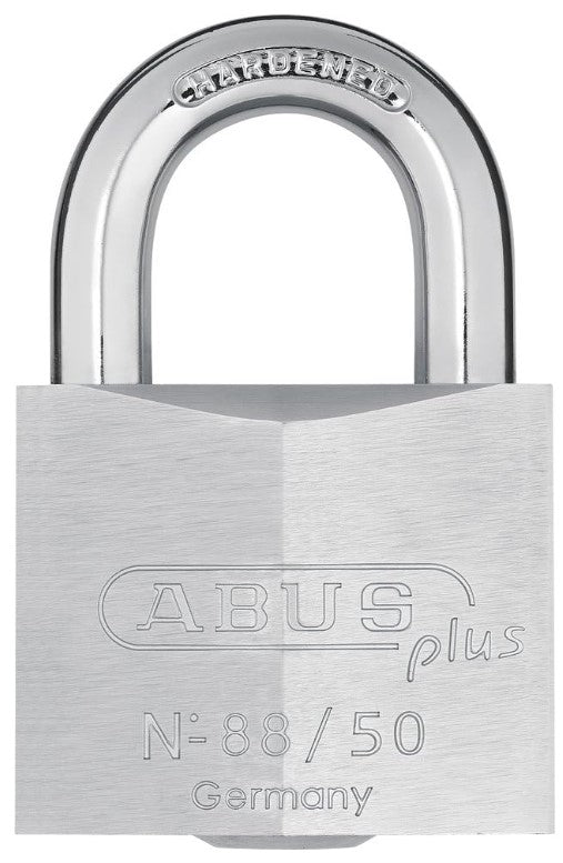 Abus Lock 88/50 Chrome Plated Brass Padlock High Security — AllPadlocks