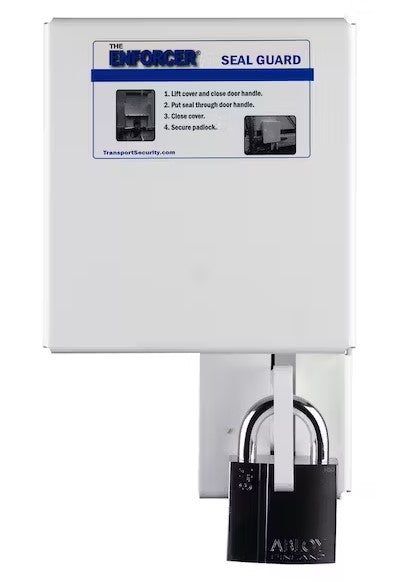 Enforcer 5900 White Mounted Trailer Seal Guard Lock — AllPadlocks