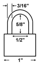 Economy Lock 26018 Brass Padlock — AllPadlocks