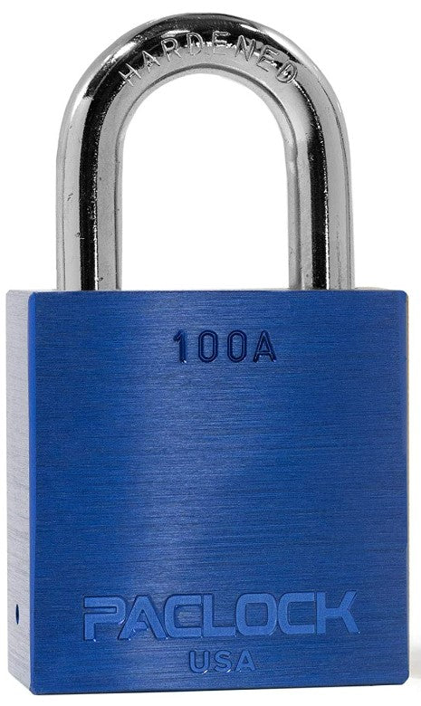 Paclock 100A Aluminum Padlock 1-3/16" Tall Hardened Steel Shackle ...