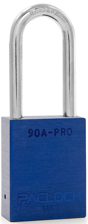 Paclock 90A-PRO Aluminum Padlock 2" Tall Shackle Lock Out Tag Out ...